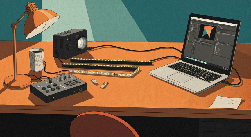 DMX Control for Pixel Tape and Projection Mapping