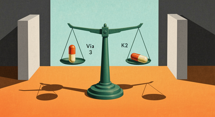 Vitamin K2 and D3 Dosage Synergy