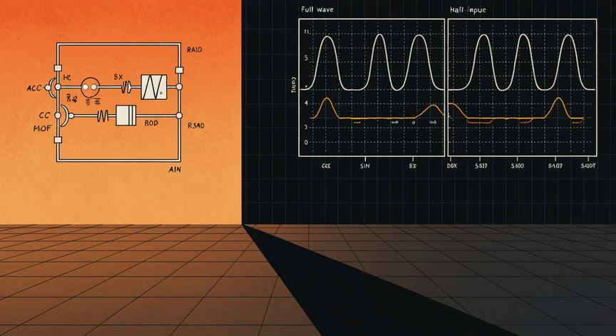 Deriving Half Wave Rectifier Output