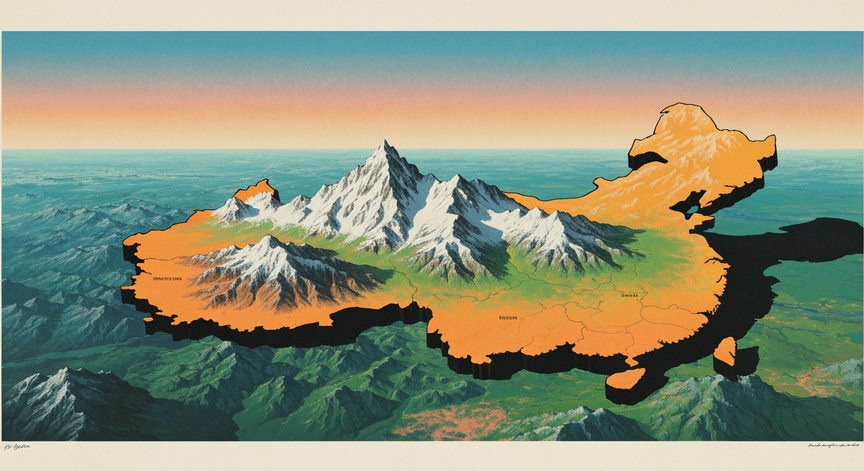 Three Step Staircase - Mapping the Peaks and Plains of China - Mapping ...